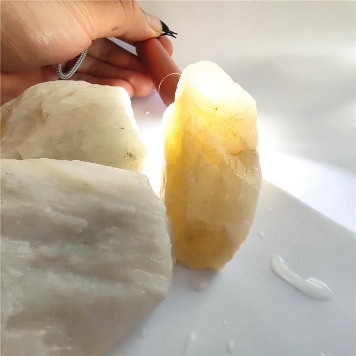 Pierres précieuses,Pierre de lune naturelle brute colorée bleue ...