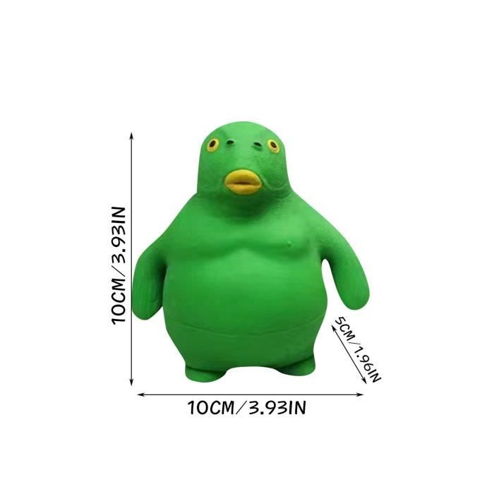 Green Head Fish Silly Fish Decompression Squeeze Toy Slow Rebound Tpr ...