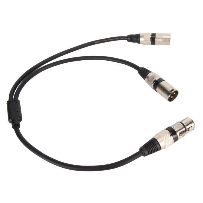 Câble séparateur XLR, 2 sorties, bruit, pour micro, mixeur ...