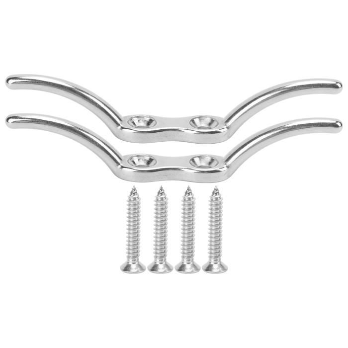 Fdit Quincaillerie pour corde de drapeau 2 pièces / ensemble 6in taquet ...