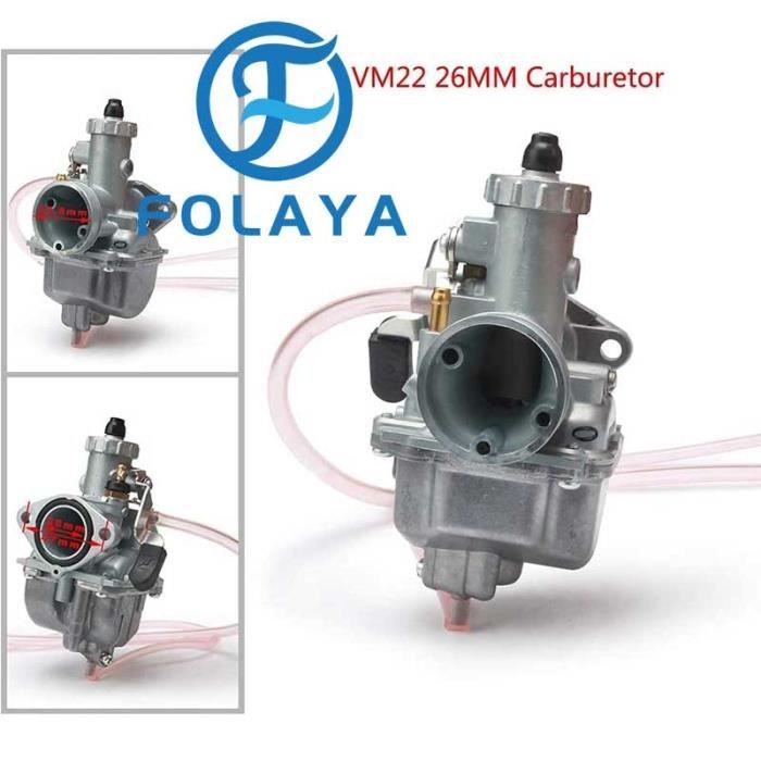 FOLAYA VM22 PZ26 Carburateur pour quad, moto tout-terrain 125/144/150/160/170 cm³ - 26 mm ...