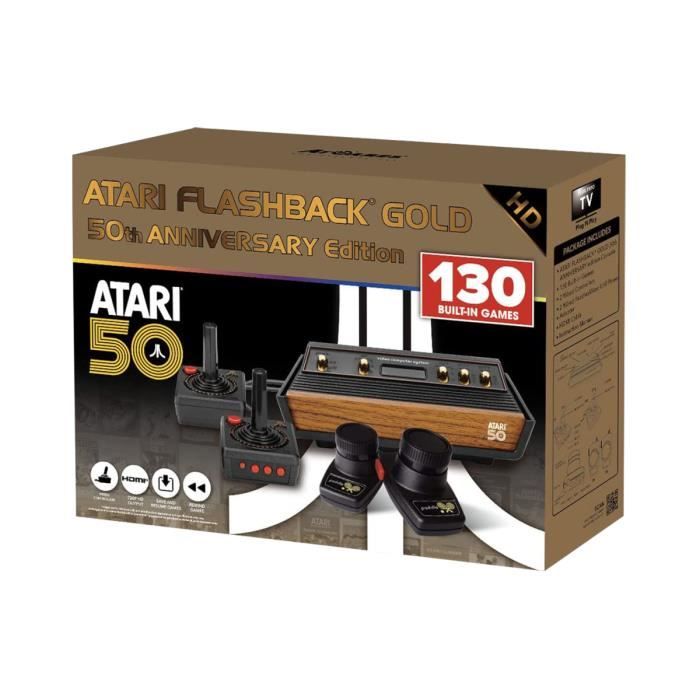 Console de salon - Atari - Flashback Gold 50e Anniversaire - 130 jeux ...