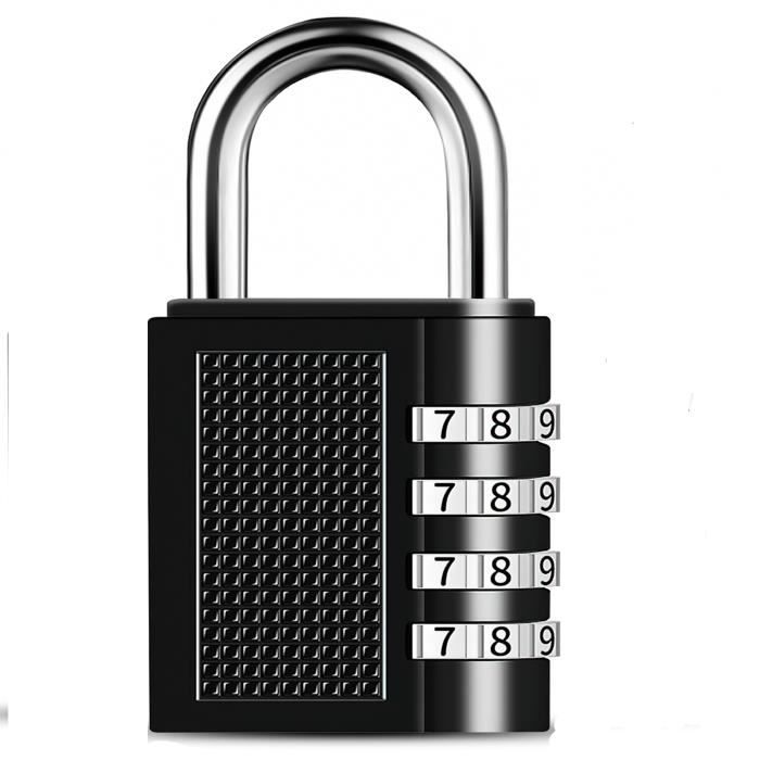 Cadenas à Combinaison cadenas 4 chiffres, cadenas à code en Alliage de ...