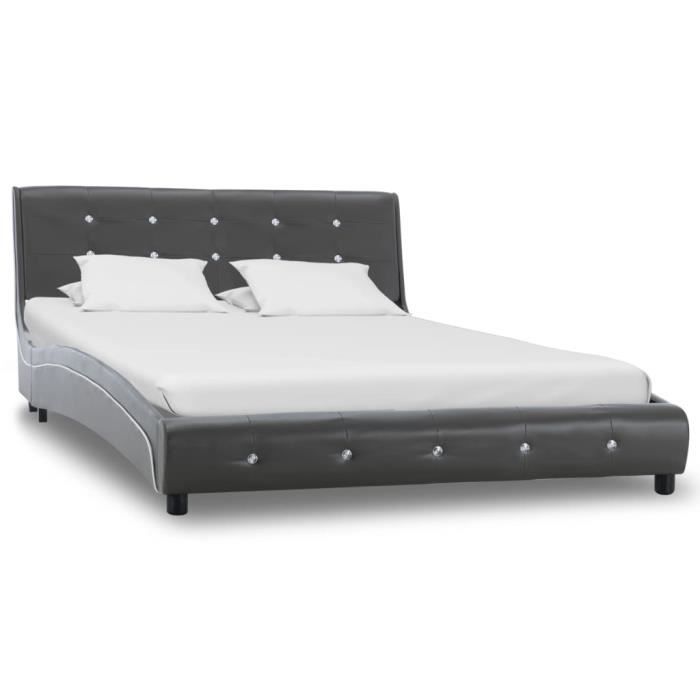 Lit Simple pour Matelas 120 x 200 cm, sans Matelas, Cadre de lit ...