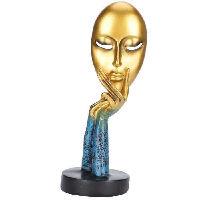 Sonew Statue de visage Visage abstrait Statue Figure Sculpture ...