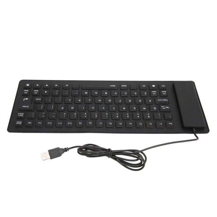 TMISHION Clavier flexible Clavier en Silicone Pliable 85 Touches ...