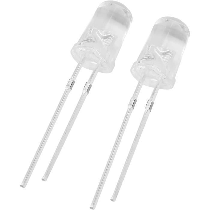 Lot De 100 Diodes Led 5 Mm 3 V 20 Ma[H1973] - Cdiscount Bricolage