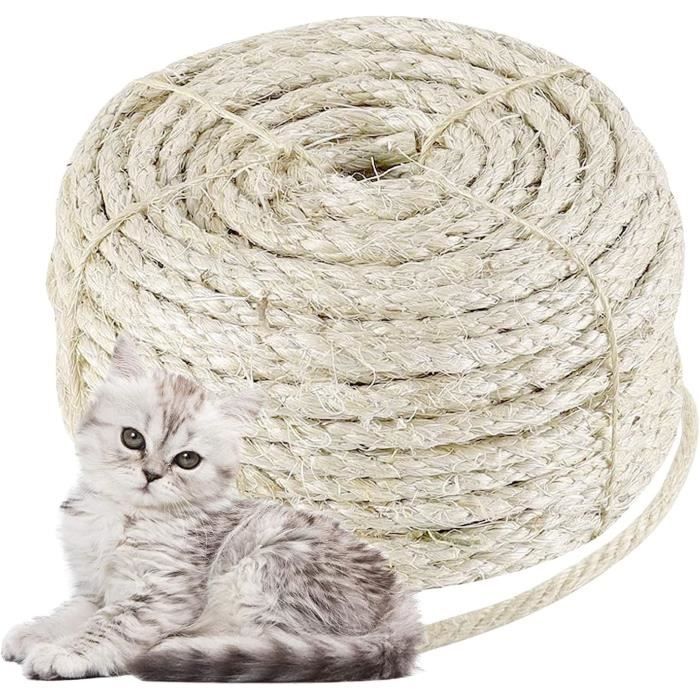 Corde De Sisal Griffoir Ficelle Chats Cordage 7Mm (20M) Corde Arbre À ...