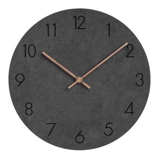 HORLOGE,Black-12 pouces--Horloge murale européenne en bois De 12 pouces ...