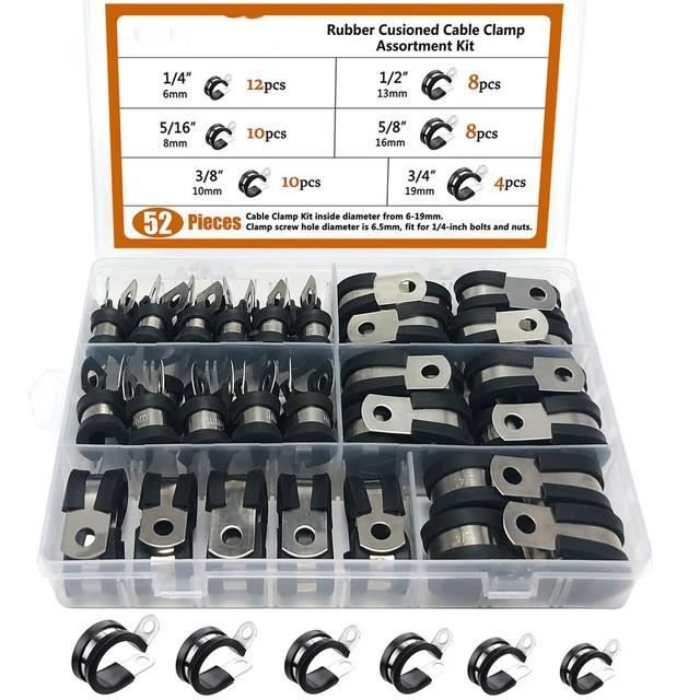ACCESSOIRES POUR CABLE,20mm 2pcs--Serre Câbles Isolés en Acier ...