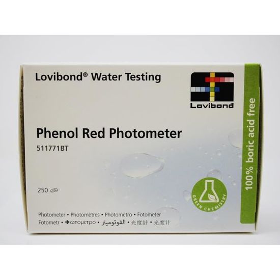 Lovibond Phenol Red Photometer 250 pH Tablets114 - Cdiscount Jardin