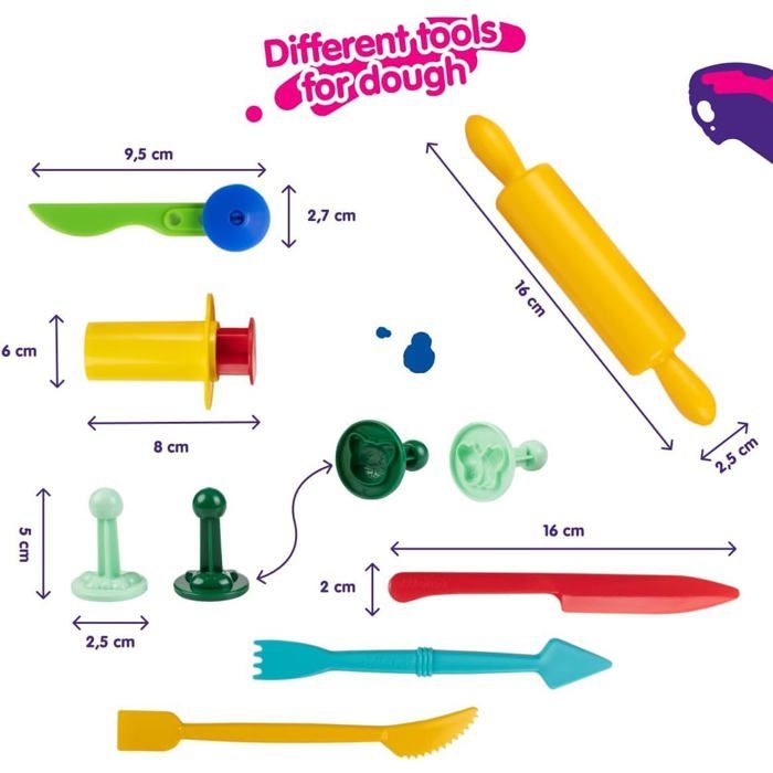 Kit d'accessoires pour pâte à modeler - JOZSI - 50 Accessoires Pour ...