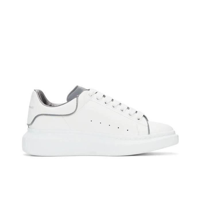 Basket Alexanders Mcqueens Mc Femme Homme Chaussur Blanche Grise Pas