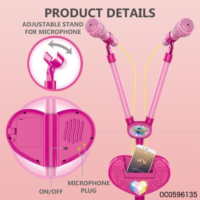 Micro Enfant sur Pied Karaoké Enfants , karaoké microphone bluetooth ...