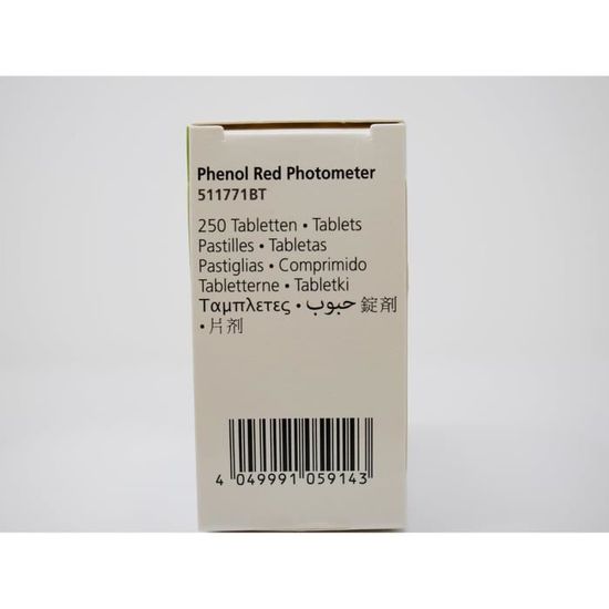 Lovibond Phenol Red Photometer 250 pH Tablets114 - Cdiscount Jardin