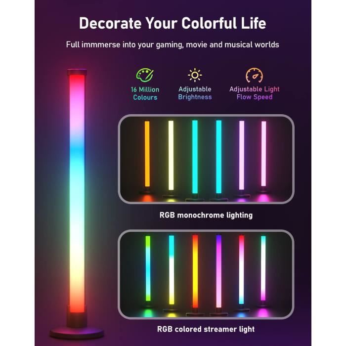 Smart Led Rgb Lampe Gaming Avec Effets D'Éclairage Multiples Et Musique ...