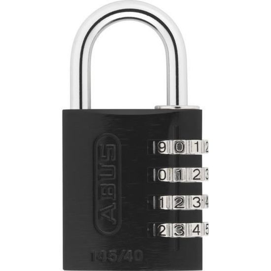 Cadenas à code ABUS 145/40 - Noir - Cdiscount Bricolage