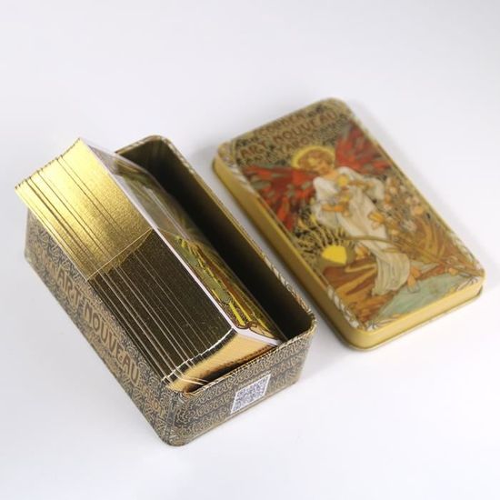 Casse-Tete CRAZE OQV13 Decameron Tarot Cards In Metal Box Gilded Edge ...