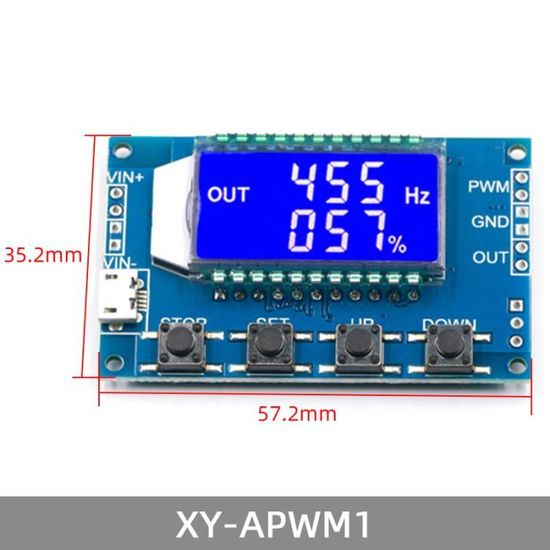 MODULE,Xy-apwm1 Générateur de Signal PWM Module de carte à écran LCD ...
