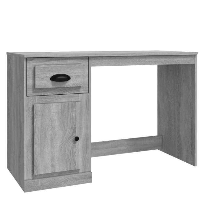 Bureau - MANGO - avec tiroir - Sonoma gris - 115x50x75 cm - bois d ...
