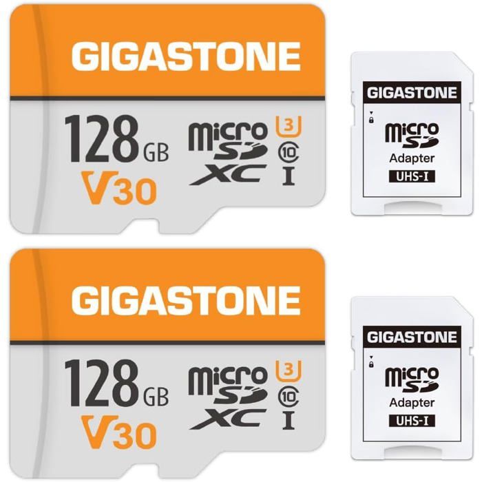 Cartes mémoire micro SDXC 128 Go - EDILIX - Lot de 2 - Haute vitesse ...