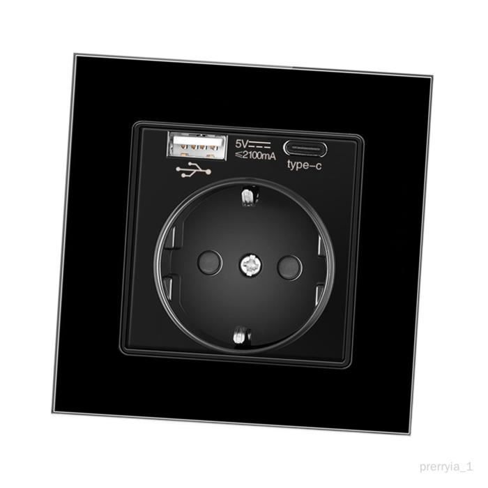 Prise de courant électrique standard de l'UE Panneau de prise de ...