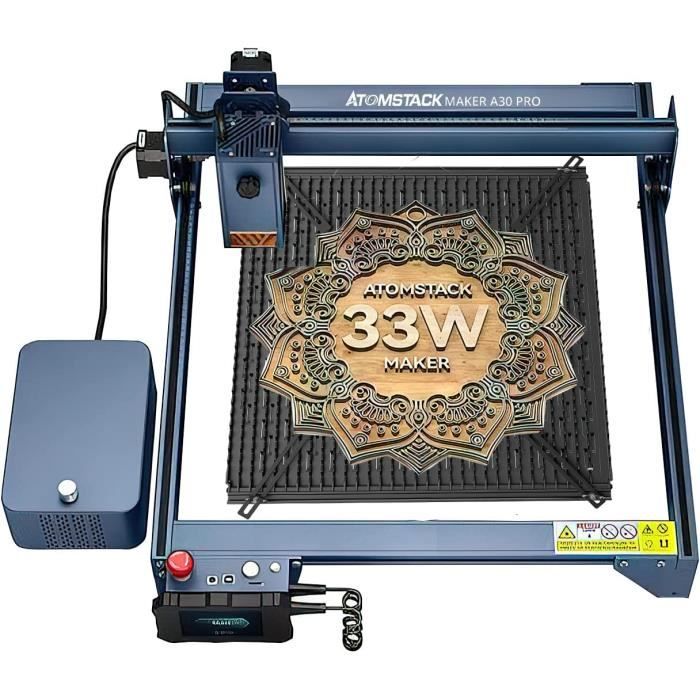 ATOMSTACK A30 Pro 33W Graveur laser avec kit d'assistance à l'air,F3 ...