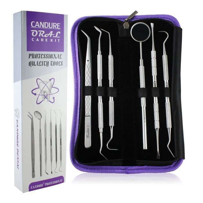 CANDURE® - 6er Set dents dentaires nettoyage sonde dentifrice outil en ...
