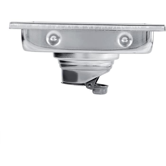 Siphon de sol, siphon de sol de douche 110 X 110 mm carré en acier ...