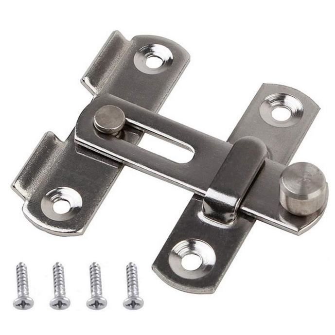 Loquet de Porte Verrou Coulissante,verrouillage pour porte en Acier ...