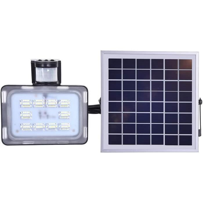 20W Lumières Solaires D'extérieur de 10 LED 8000LM 6500K Interrupteur ...