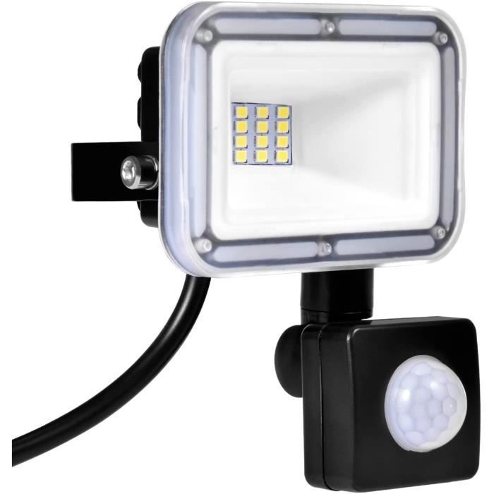 Projecteurs LED avec détecteur de mouvement, Projecteurs PIR 10W, 220V ...