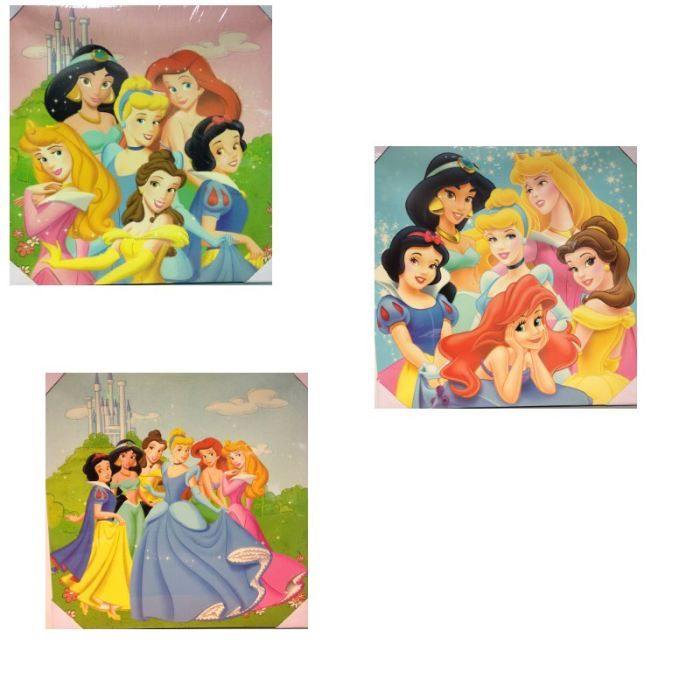 Tableaux Princesses Disney par 3 - Cdiscount Maison
