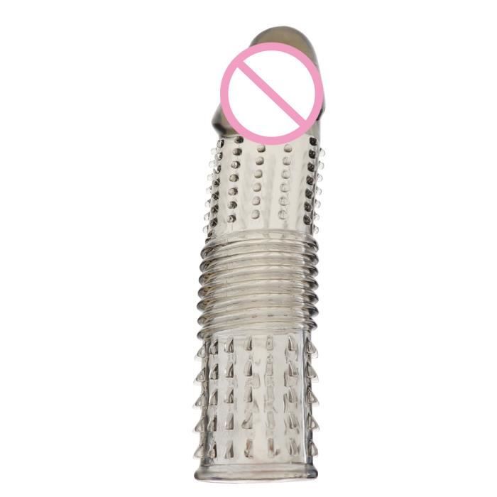 Manchon de pénis réutilisable avec goujons pour hommes, masseur de point G, orgasme de points ...