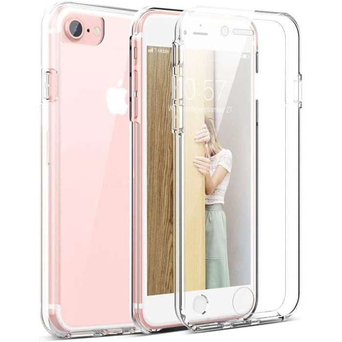360 Degré Transparent Silicone Coque iPhone SE 2020 7 8Protecteur D ...