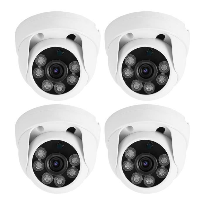 Fydun Caméra dôme CCTV Caméra dôme de sécurité analogique hybride 4-en ...