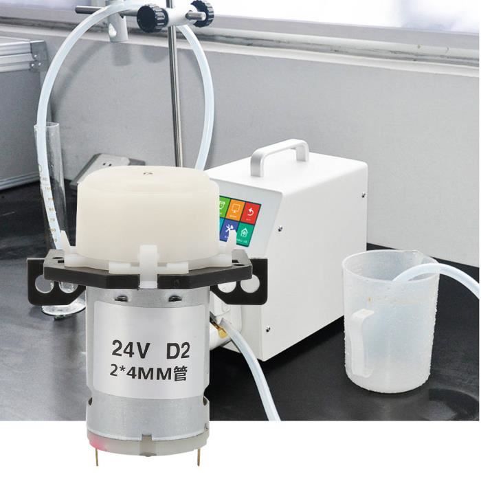 Garosa Micro pompe péristaltique D-2 2*4mm DC 24V DIY Pompe doseuse de ...