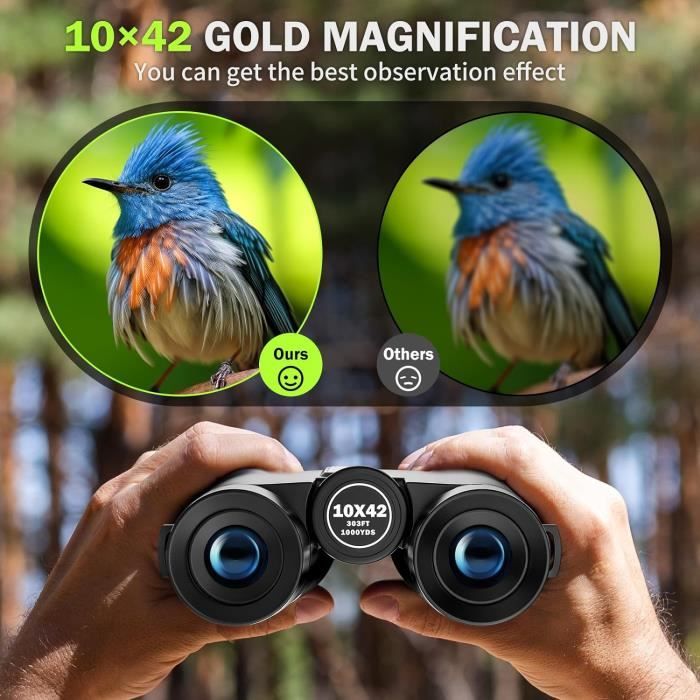 Jumelles BEBANG 10x42 avec revêtement optique complet multi-couche ...