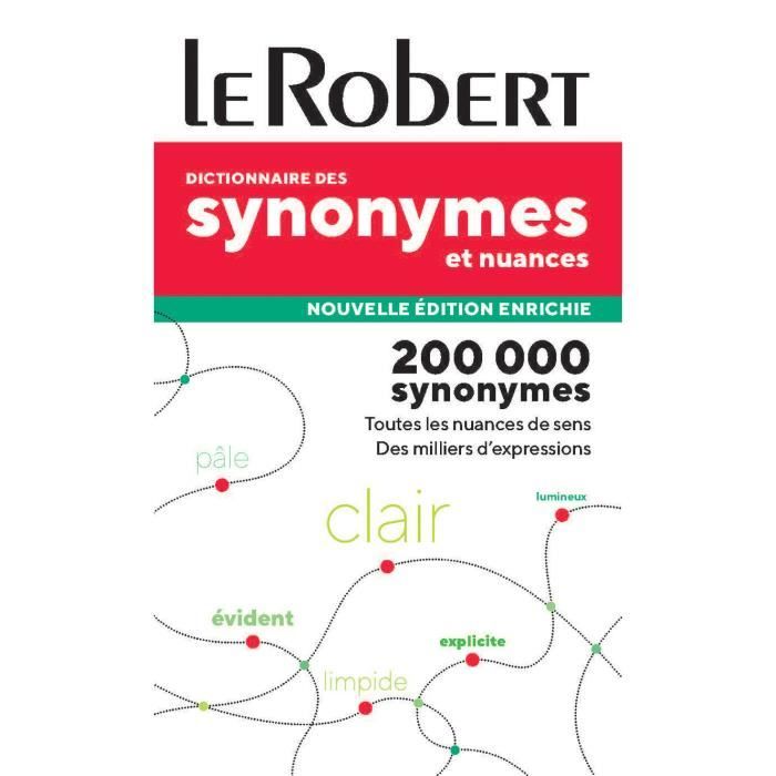 Dictionnaire des synonymes - Le Robert - Nouvelle édition - 200 000 ...