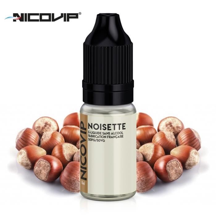 Pack 10 E-liquides Nicovip Noisette 10ml - 6mg - Cdiscount Au quotidien