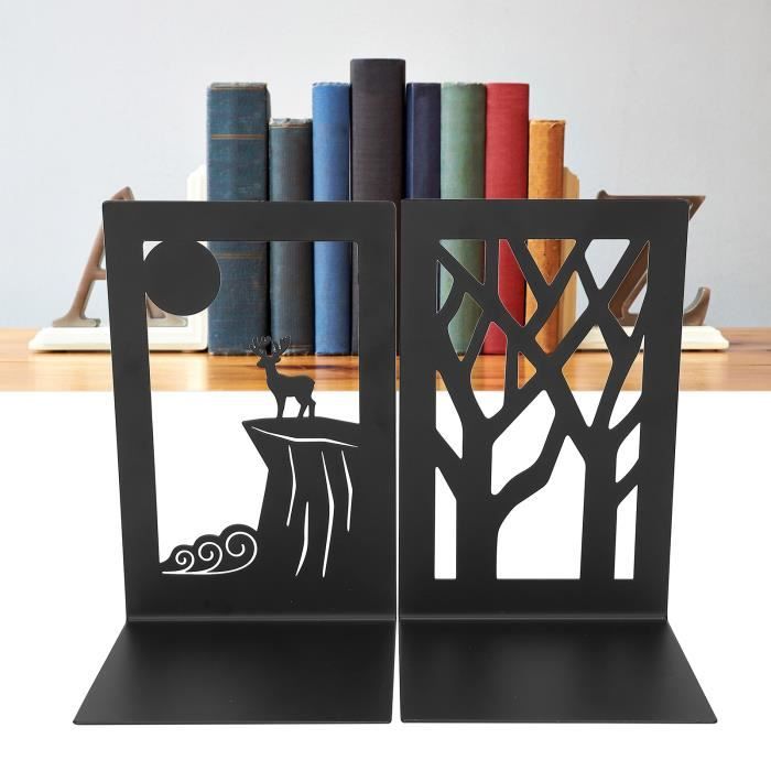 Minifinker Serre-livres en métal 2 pièces en métal serre-livres beaux ... Minifinker Serre-livres en métal 2 pièces en métal serre-livres beaux ...