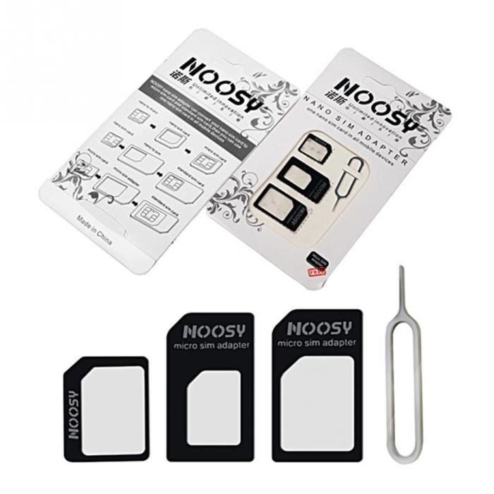 4 en 1 Nano adaptateur de Carte Sim Noosy Micro SIM Adaptateurs pour l ...