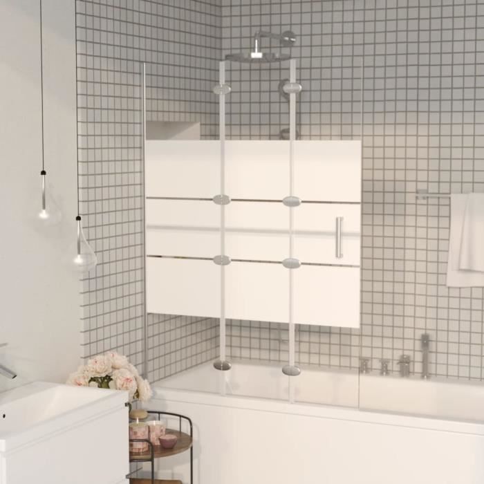 Cabine de douche pliable ESG 100x140 cm Blanc - Cdiscount Bricolage