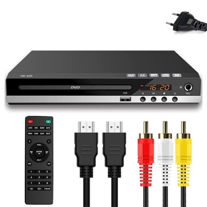 Lecteur DVD Portable - MARQUE - Modèle DVD-228 - 1080P - Prise en ...