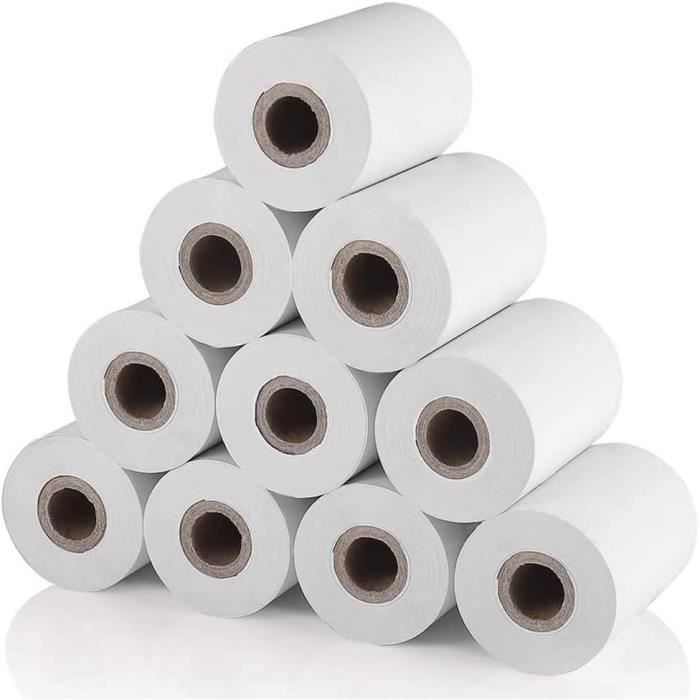 Rouleaux de papier thermique - SANAG - A908 - 10 rouleaux - 58 mm ...