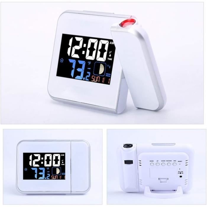Radio-réveil de Chevet, avec Affichage de Phase de Lune de Projection ...