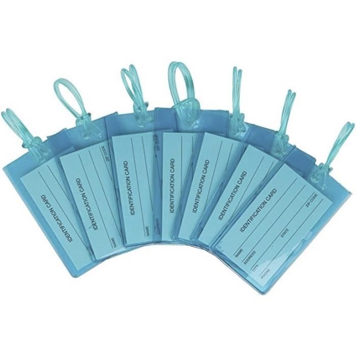 Pack De 7 Étiquettes De Bagage , Étiquettes D'Identification En ...