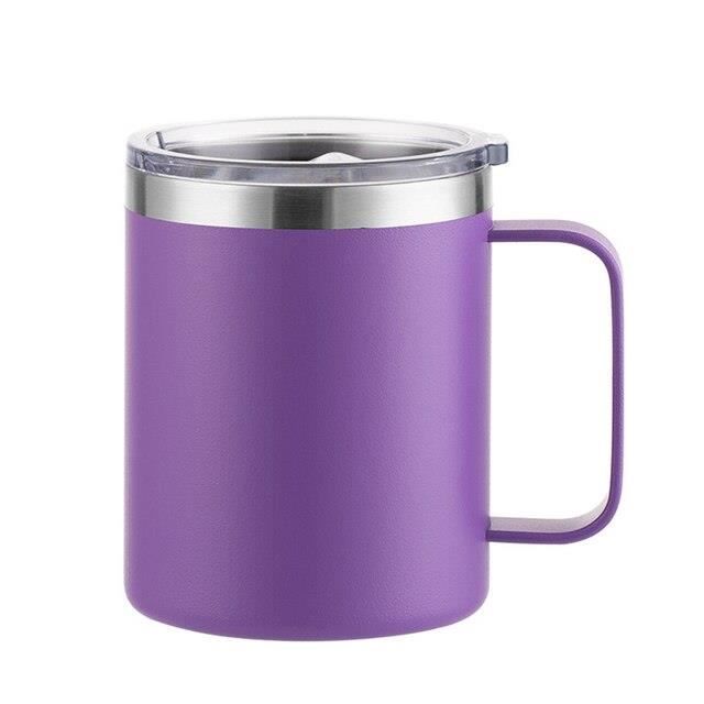 GOURDE BIDON,Violet-12oz--Gobelet à Double paroi en acier inoxydable de ...