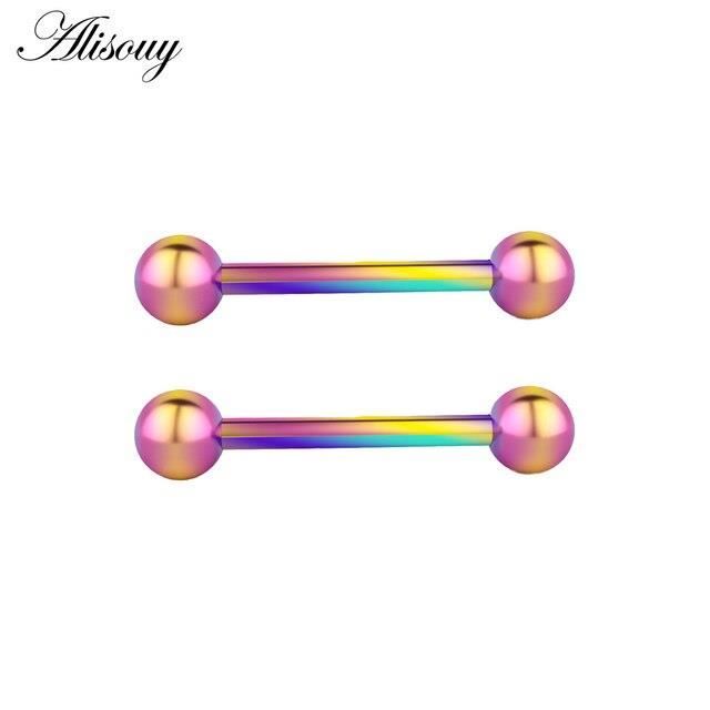 ANNEAU DE PIERCING,Ball-Rainbow--Piercing industriel en acier ...