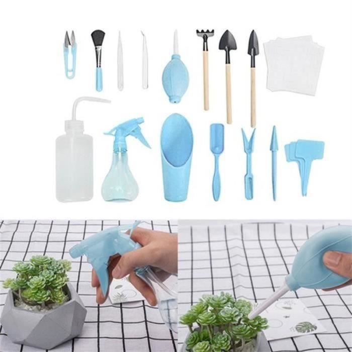 16pcs Mini ensemble d'outils de jardinage kit de plantation miniature ...